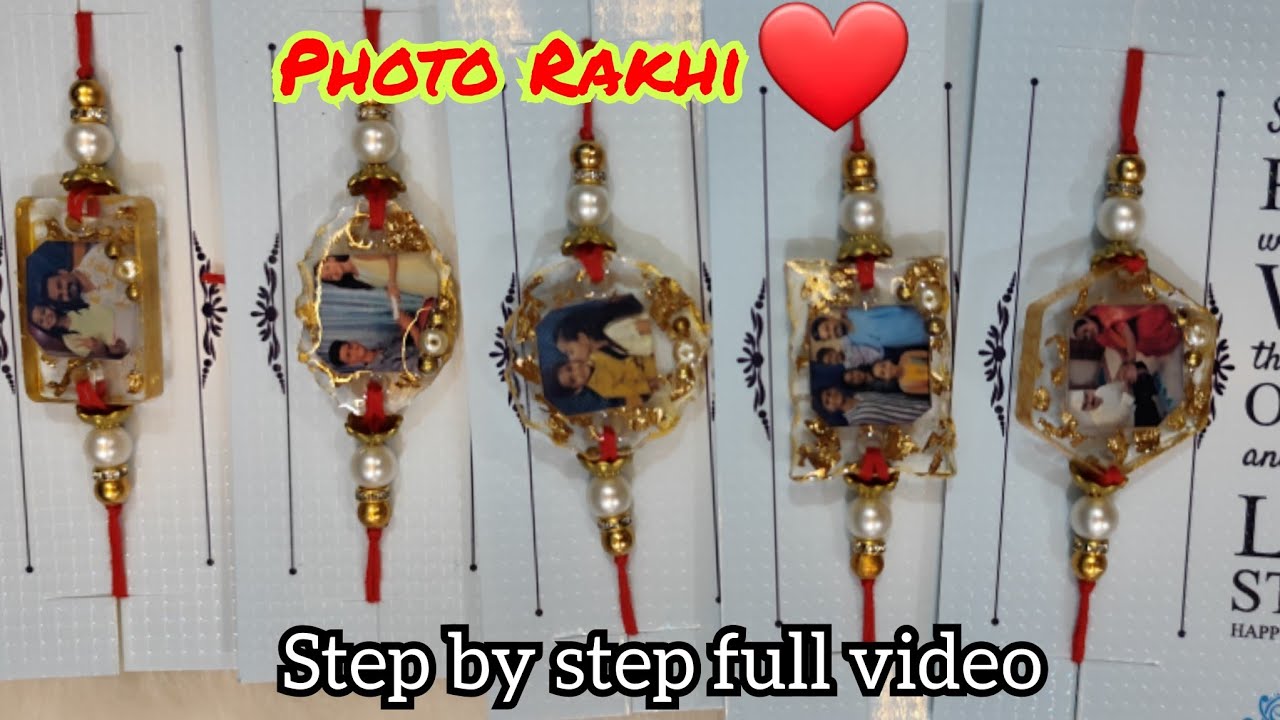 Resin Photo Rakhi 😍 | Rakhi | राखी | DIY Rakhi Making | Resin Art 🎨 ...