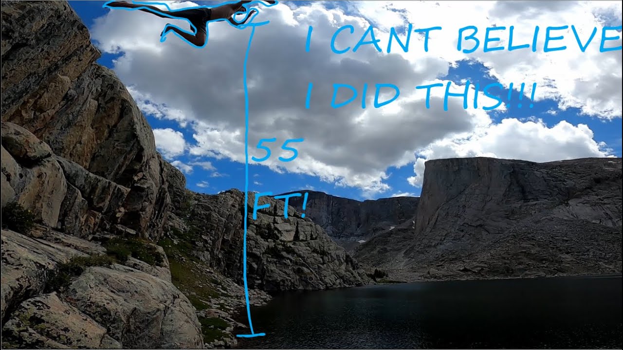17-YEAR-OLD AT Remote Mountain LAKES! (JUMPS OFF 55FT CLIFF!!) - YouTube