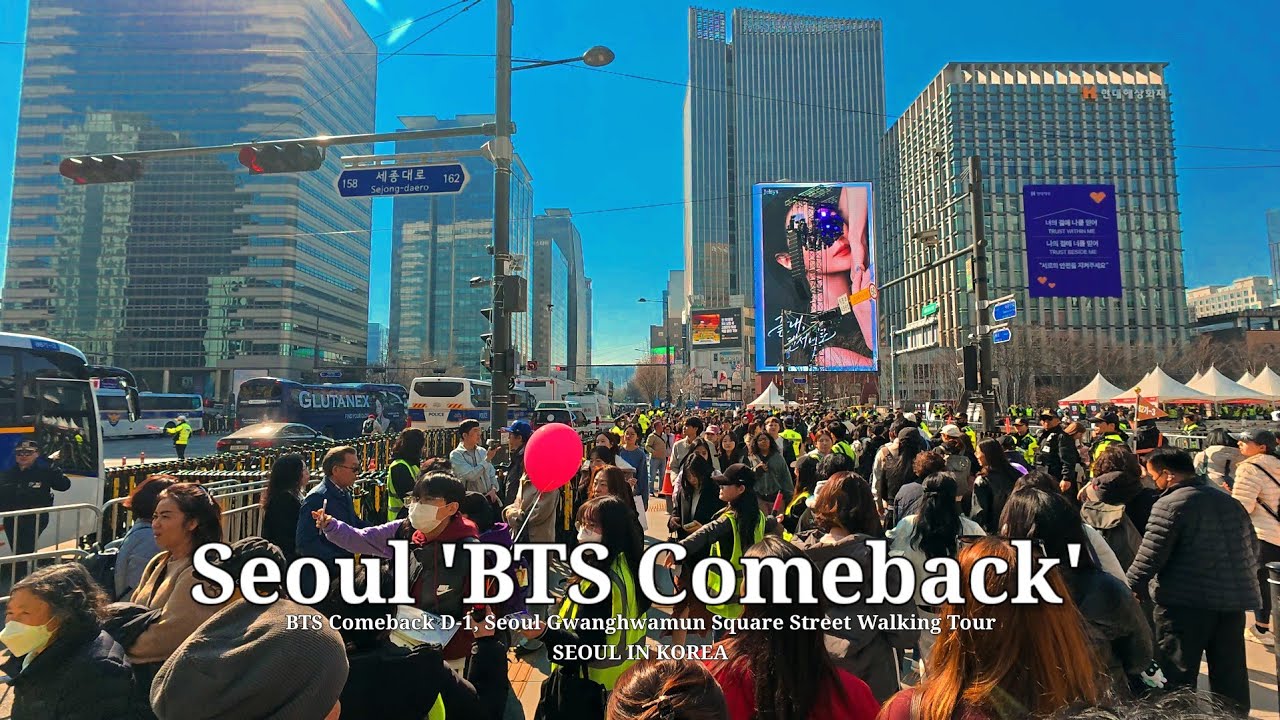 4K BTS 컴백 콘서트 아리랑 광화문광장 오후 3:00 BTS Comeback Concert Arirang ...