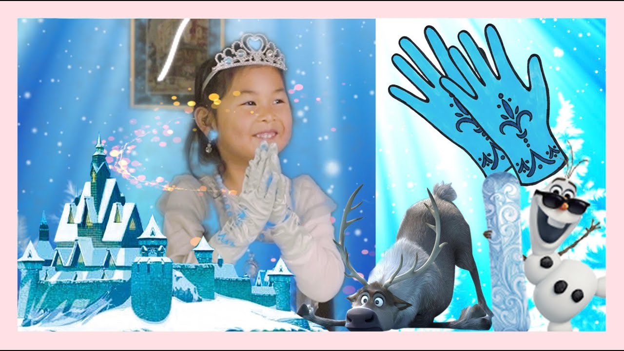 Frozen|Disney princess Elsa|Elsa's magic gloves|how to draw Elsa's ...