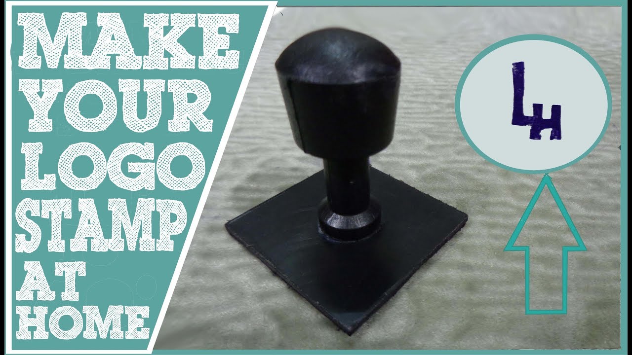 DIY Project | How to make your logo/name stamp at home | (Very easy and ...