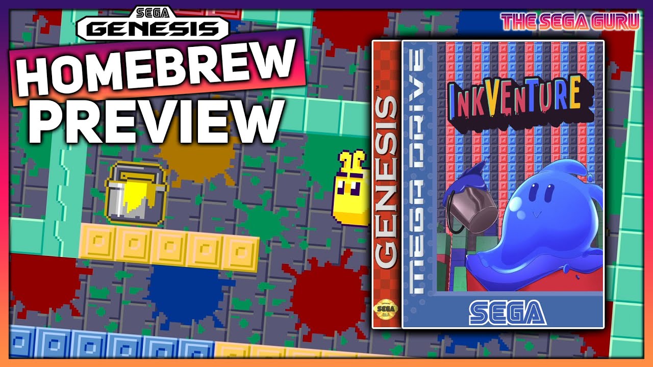INKVENTURE - NEW MEGA DRIVE/GENESIS GAME by Two Black Cats - YouTube