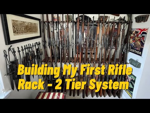Building My First Rifle Rack - A 2 Tier System - YouTube