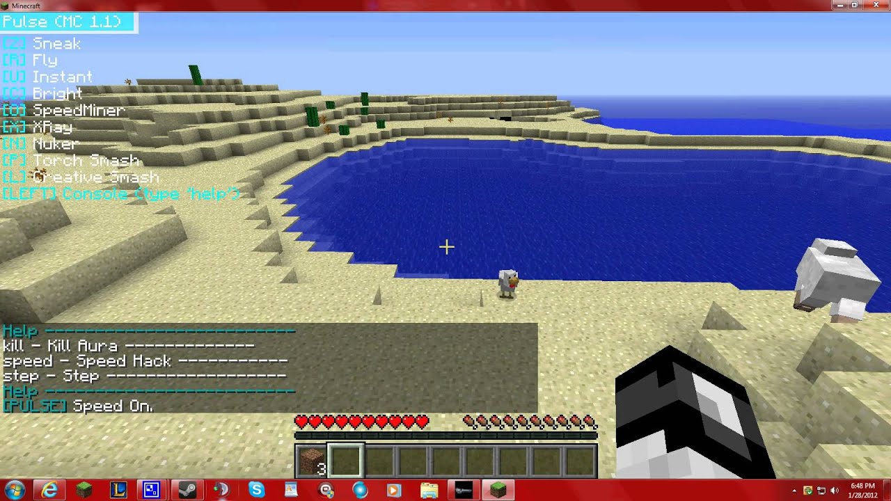 Minecraft:Pulse Client For 1.0.1!!!!!!!!!!!!(No Audio) - YouTube