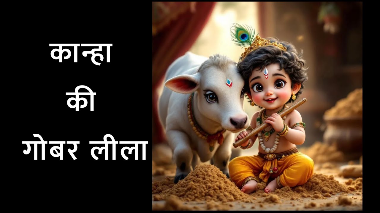 गोपी कृष्ण लीला | Kanha ki Gobar Leela | Krishna Mythological Stories | By Priya Rastogi - YouTube