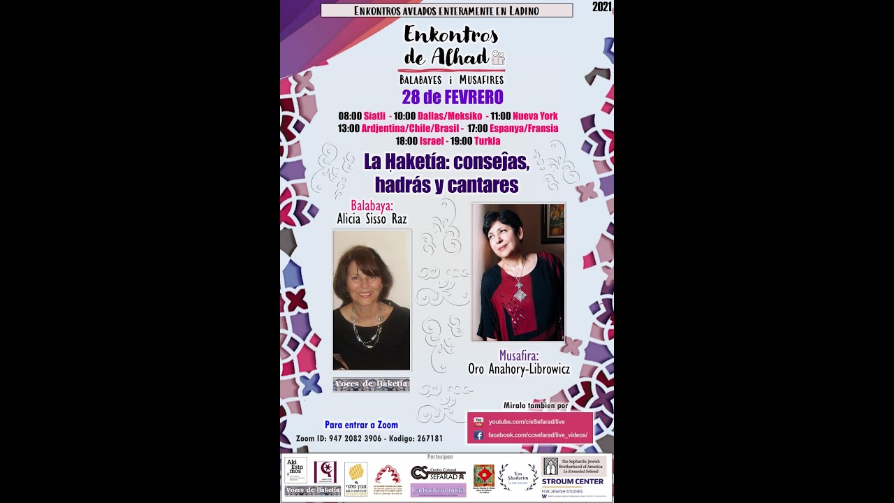 ENKONTROS DE ALHAD - ALICIA SISSO RAZ Y ORO ANAHORY: "LA HAKETÍA ...
