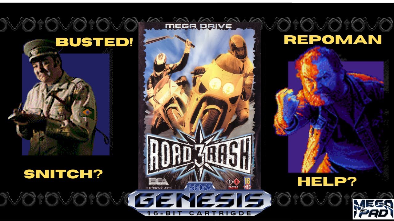 Road Rash 3 - Snitch and Repoman - Fail + Succes - Sega Genesis ...