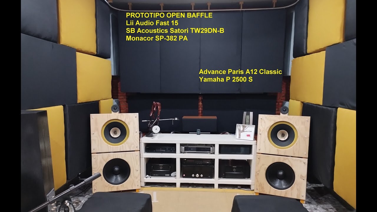 OPEN BAFFLE – Lii Audio Fast 15 + Satori TW29DN-B + Monacor SP382PA ...