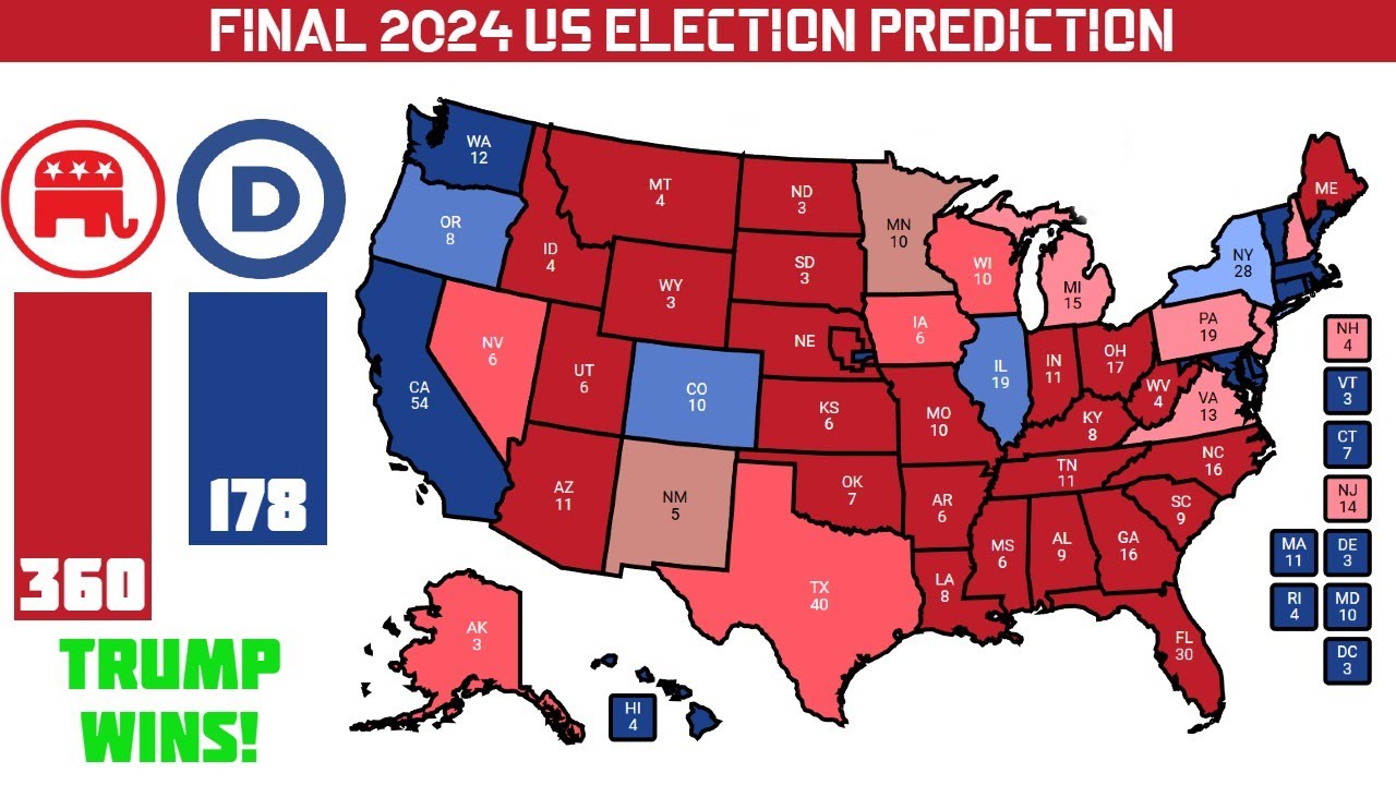 My FINAL 2024 USA ELECTION PREDICTION - YouTube