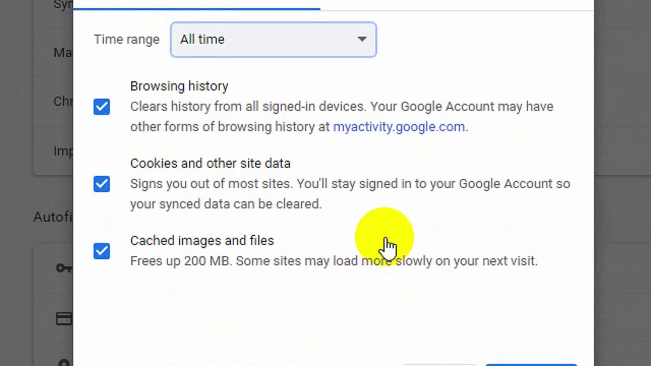 how to delete google chrome history in pc - YouTube