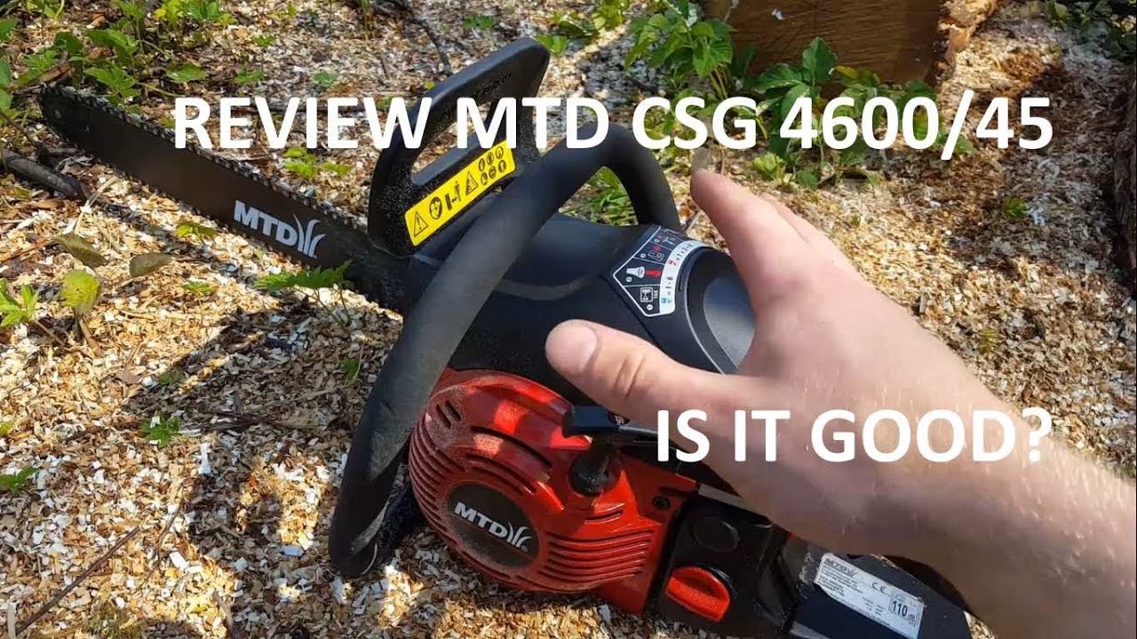 MTD CSG 4600/45 gas chainsaw REVIEW - YouTube