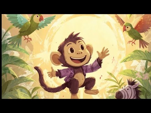 Dancing Monkey Moves | Fun Jungle Song for Kids | Nursery Rhymes & Baby ...