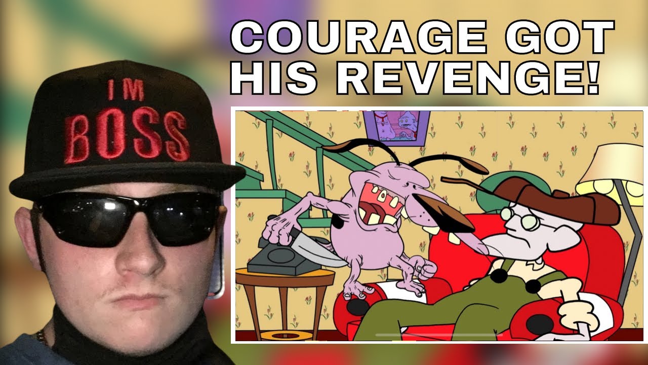 COURAGE AIN’T PLAYING AROUND! - PINK LOVEABLE DOG (Courage the Cowardly ...