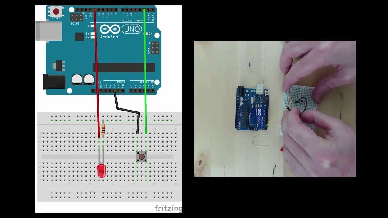 The Atmega Microcontroller: Using the build in pull up resistors - YouTube