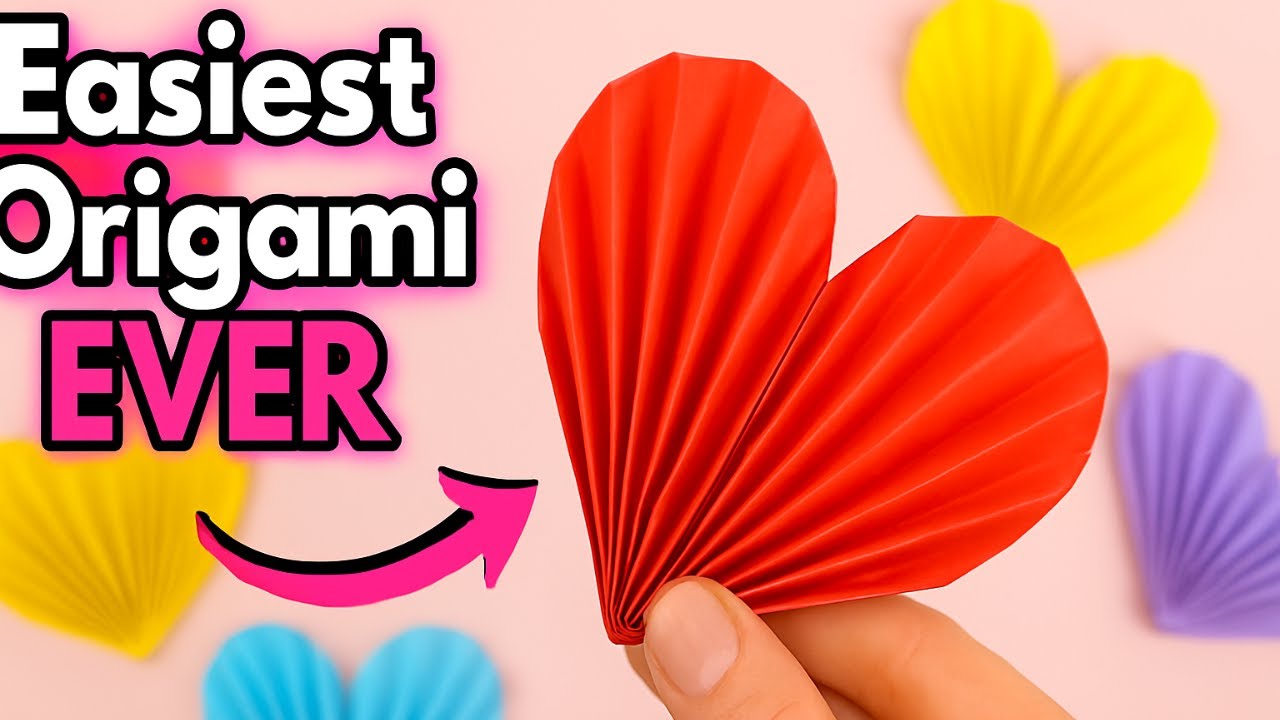 ️ DIY Folded Paper Hearts | Easy Origami Heart Tutorial | Valentine’s ...