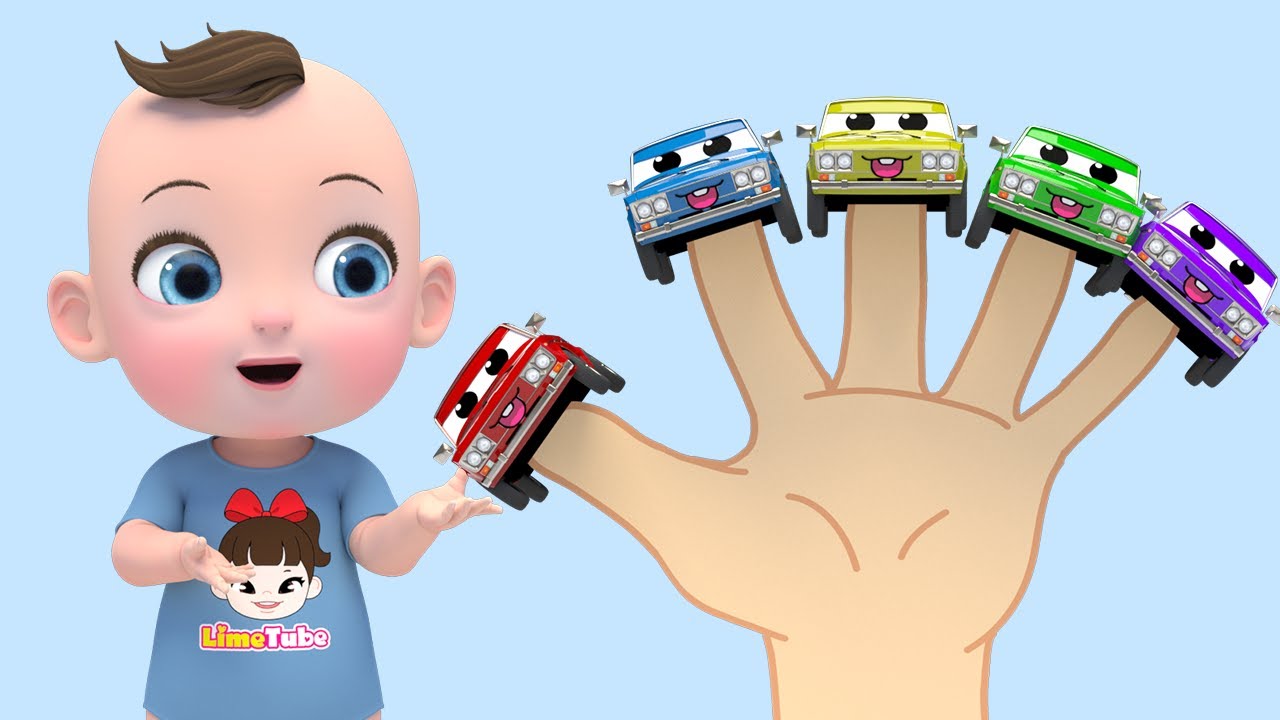 Finger Family Color Beep Beep Mini Car Nursery Rhymes song कार का गाना ...