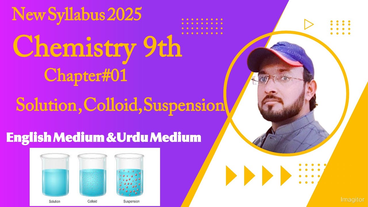 Chemistry Class 9 Chapter 1 | Solution Colloidal Solution Suspension ...