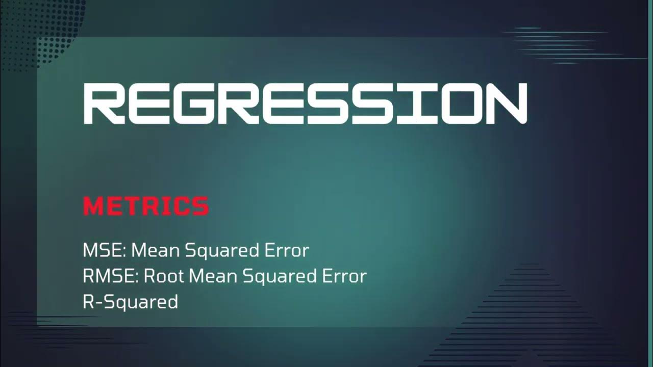 2. RMSE, MSE, and R-Squared Explained | Key Metrics for Evaluating Machine Learning Models - YouTube
