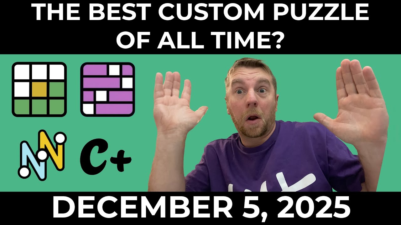 Wordle, Connections, Strands and Custom Connections - December 5 - YouTube