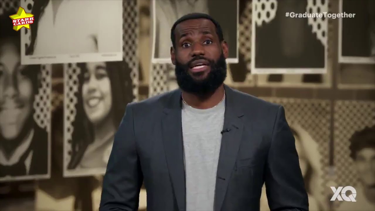 Lakers superstar LeBron James gives motivational commencement speech to ...