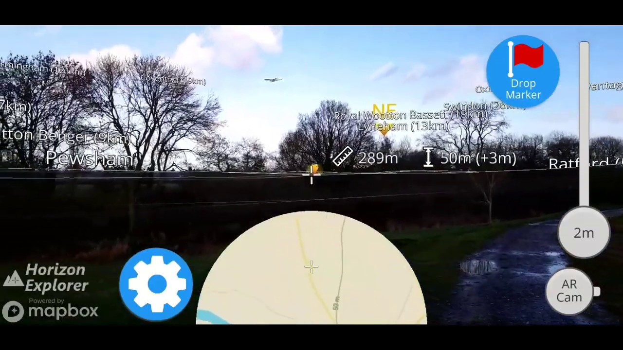 Horizon Explorer AR identifies distant landmarks & airplanes - YouTube