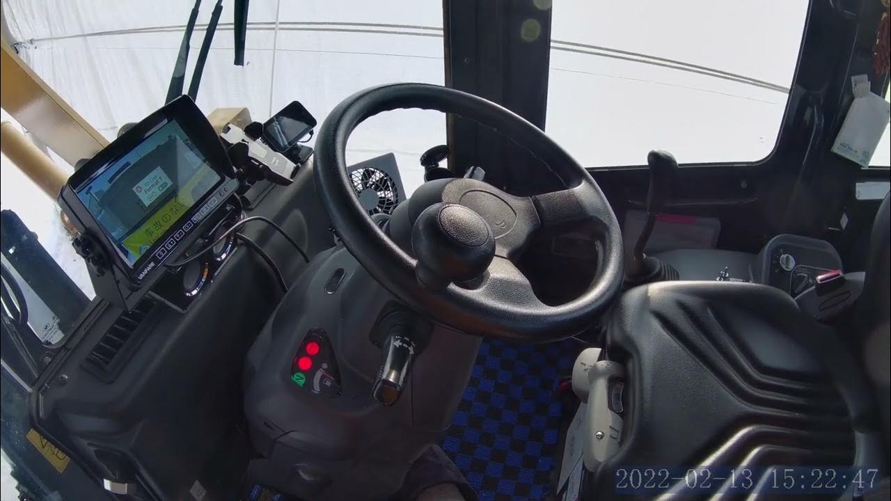 ホイールローダー小松コマツWA40-6 タイヤショベル フルピン エンジンスターター ドアバイザー 除雪倶楽部 バックモニター - YouTube