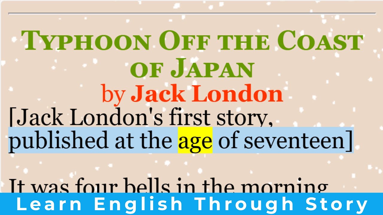 Learn English through story | “Typhoon Off the Coast of Japan” by Jack ...