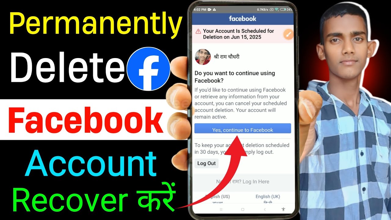 How to recover permanently delete facebook account | delete facebook ...