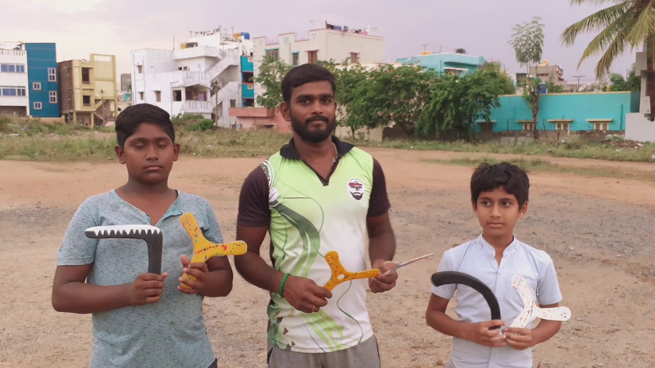 Valari Boomerang throw and catch - Jai kumar - YouTube