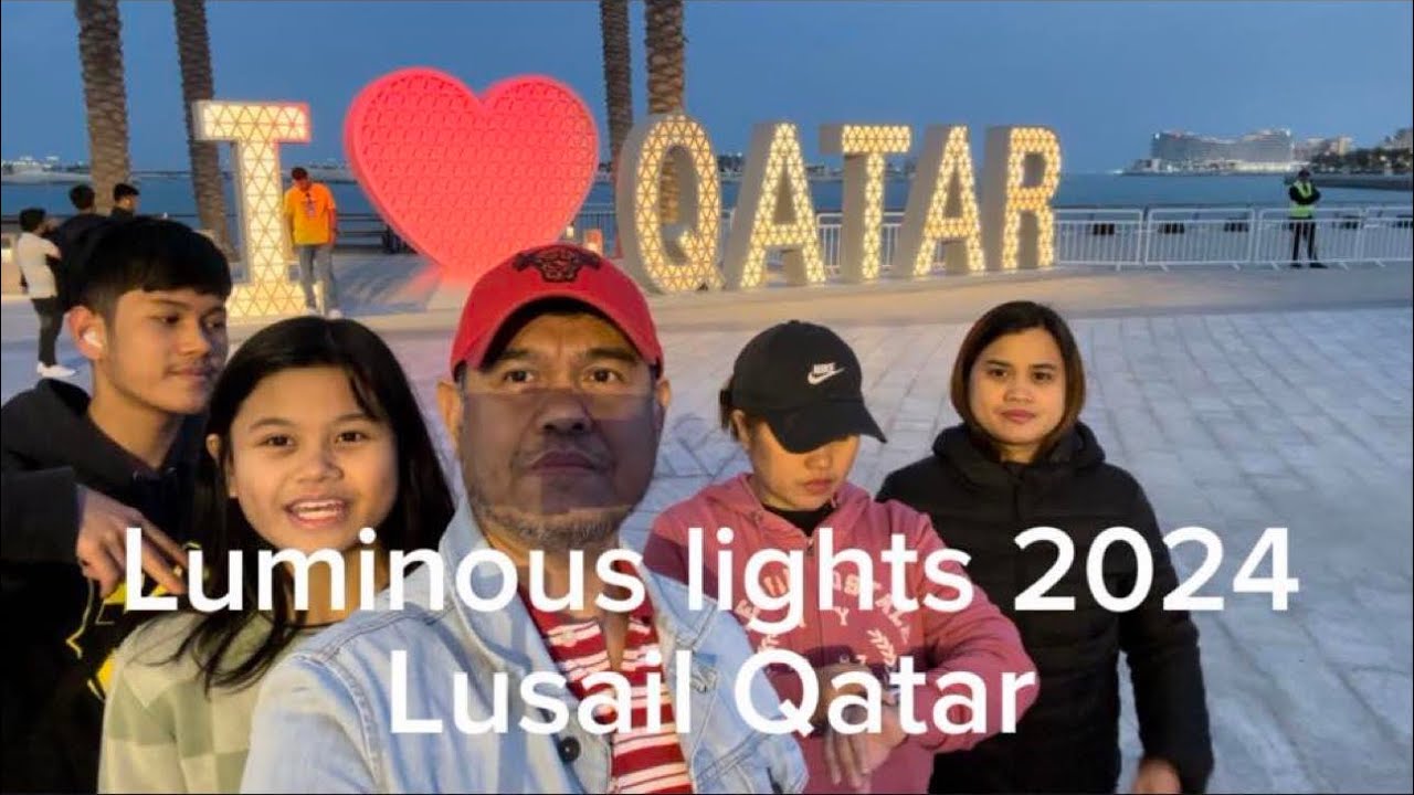Luminous lights at Lusail Qatar - YouTube
