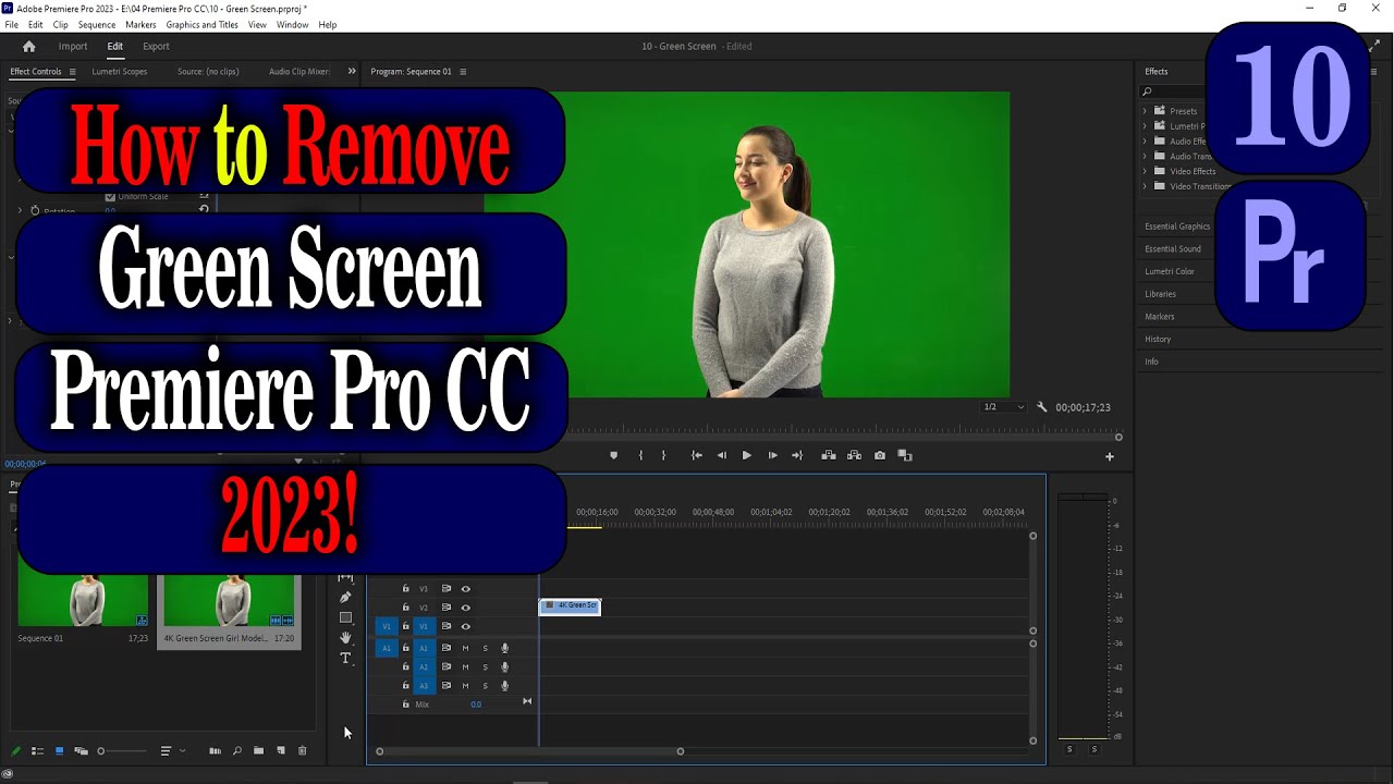 How To Remove Green Screen In Premiere Pro CC 2023 L Ultra Key L Croma Key Class 10 YouTube How To Remove Green Screen In Premiere Pro CC 2023 L Ultra Key L Croma Key Class 10 YouTube