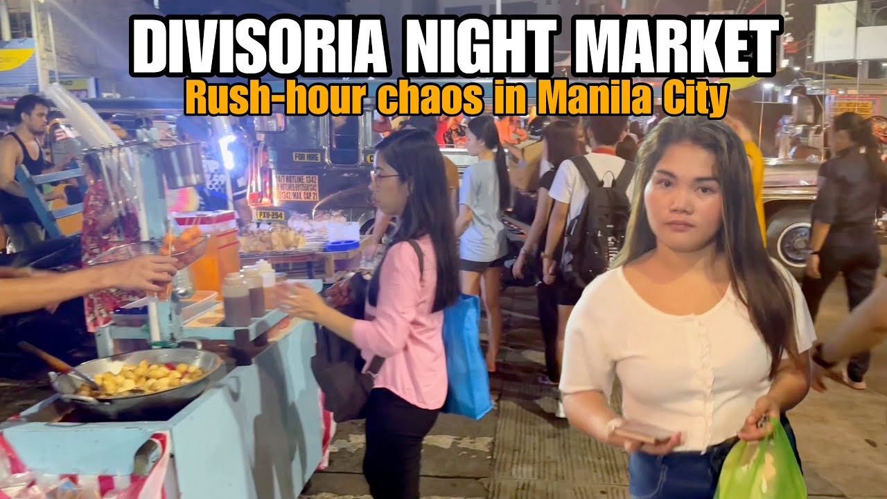 MANILA PHILIPPINES-Rush hour Chaos in Divisoria at night[4k] walking ...