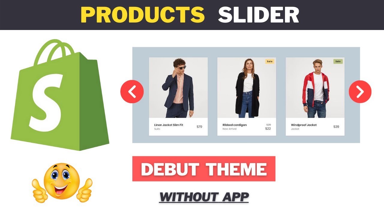 Add Products Slider in Shopify Home Page | Copy & Paste Code | No App ...