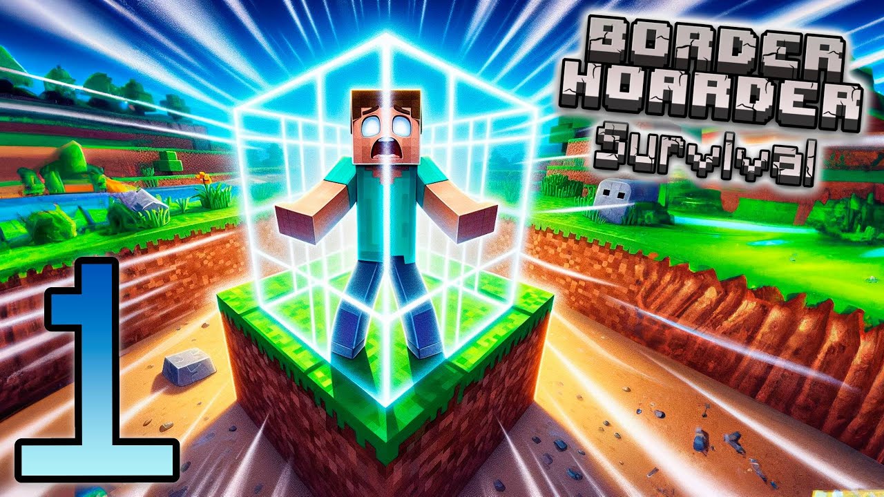 Cómo SOBREVIVIR en un BLOQUE en Minecraft Border Hoarder Survival ...