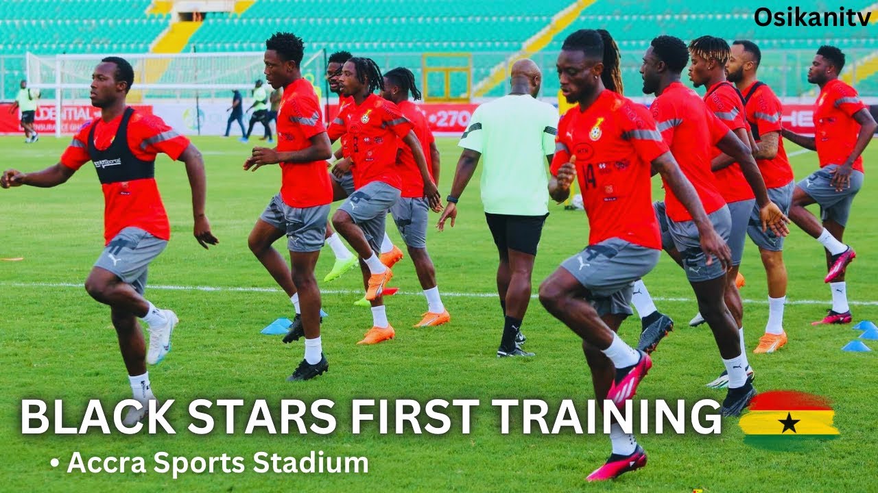 BLACK STARS FIRST TRAINING SESSION - 23 PLAYERS TRAINED, 2 OUT ( VIDEO ...