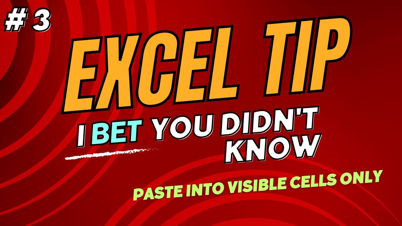 Paste Into Visible Cells Only In Excel Excel Tips Tricks Excel paste-into-visible-cells-only-in-excel-excel-tips-tricks-excel
