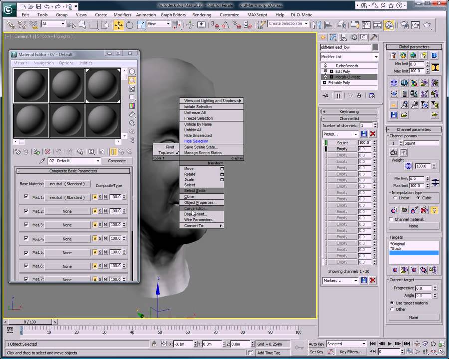 Morphing materials in Mental Ray - YouTube