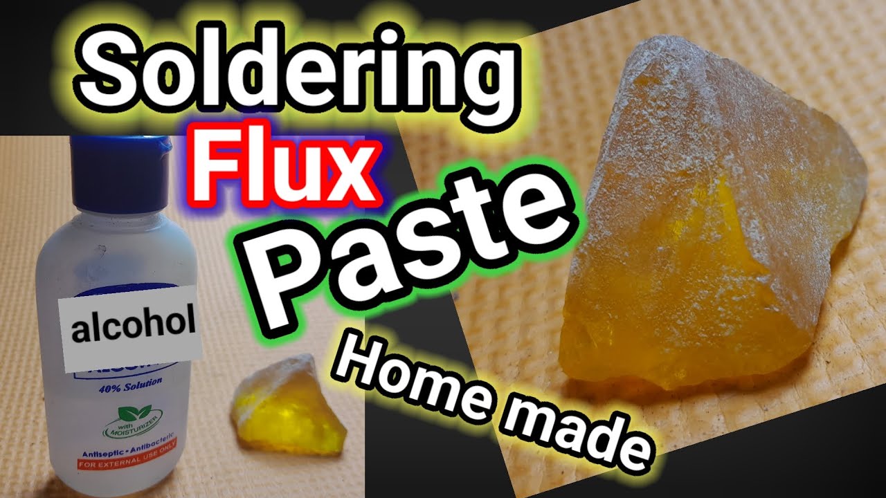 Soldering flux paste home made - YouTube