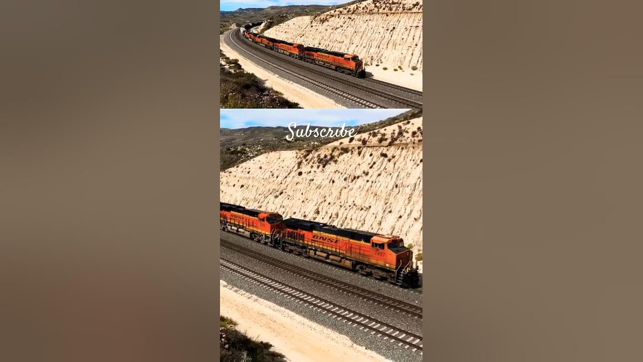 BNSF Manifest Rounds The Bend, Heads Over Cajon Pass Railway Summit! - YouTube