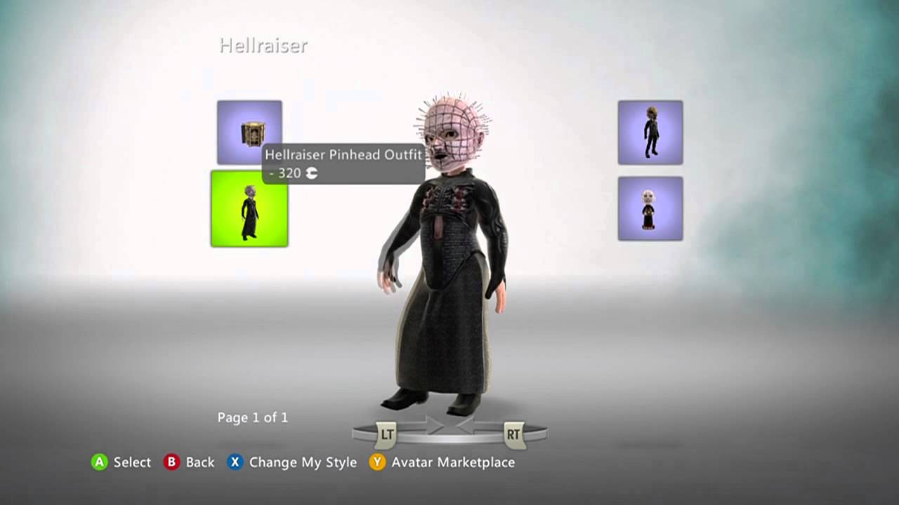 HellRaiser I Xbox 360 I Avatar Collection - YouTube