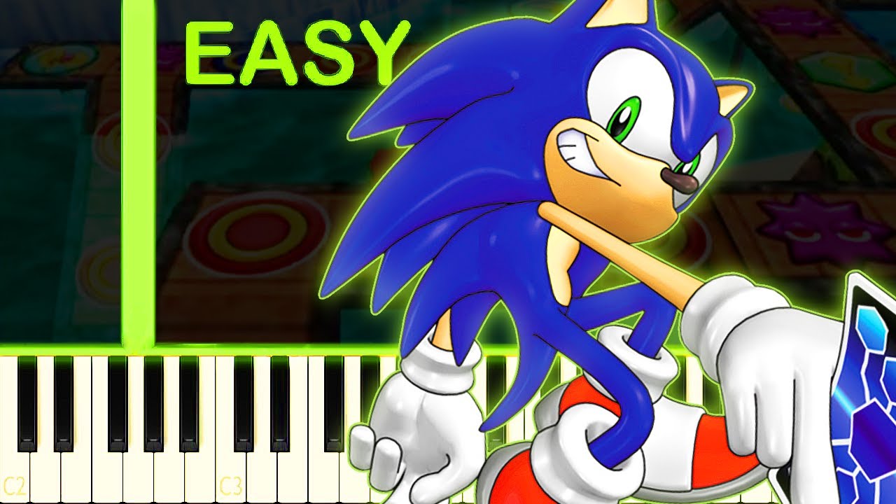 SONIC SHUFFLE THEME - EASY Piano Tutorial - YouTube