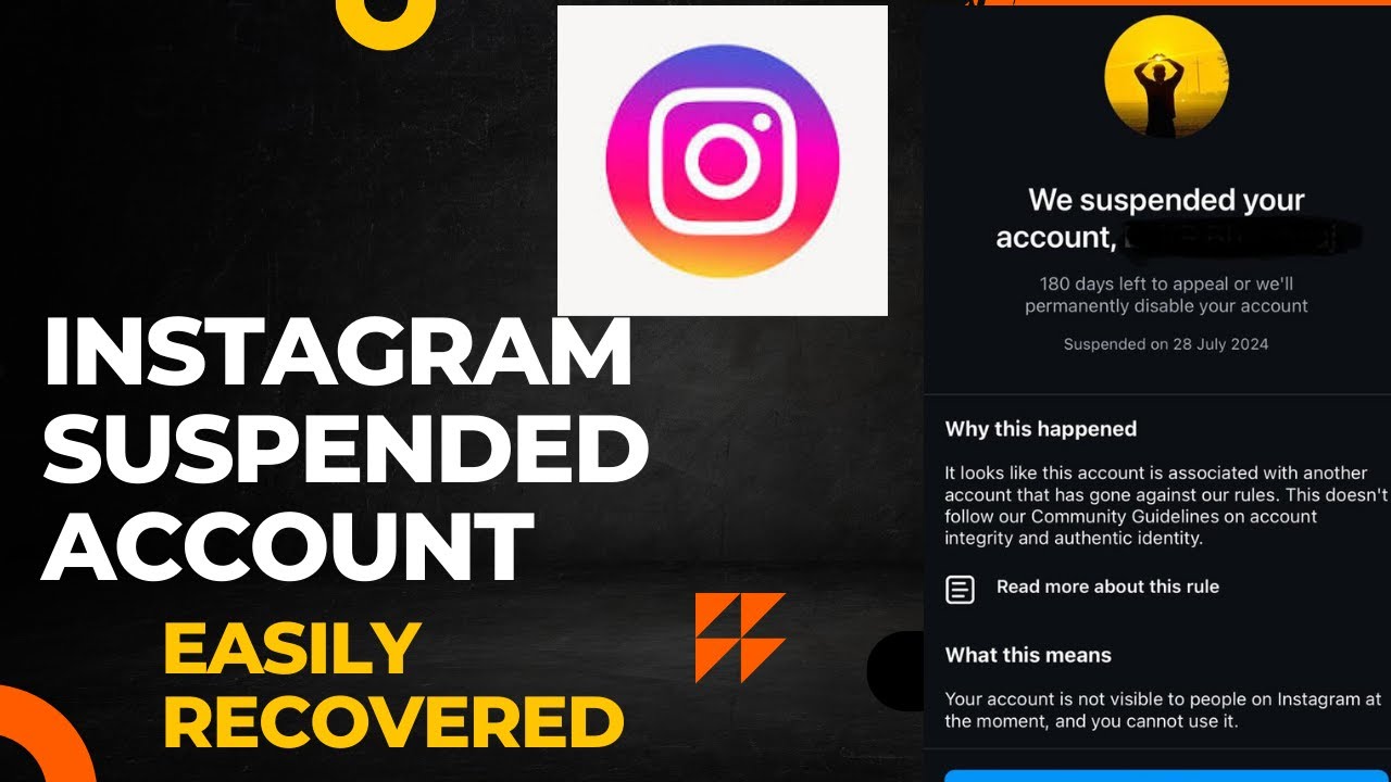 we suspended your account instagram problem solved just within 5 ...