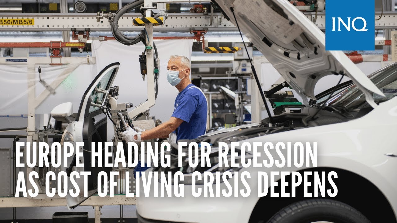 Europe heading for recession as cost of living crisis deepens - YouTube