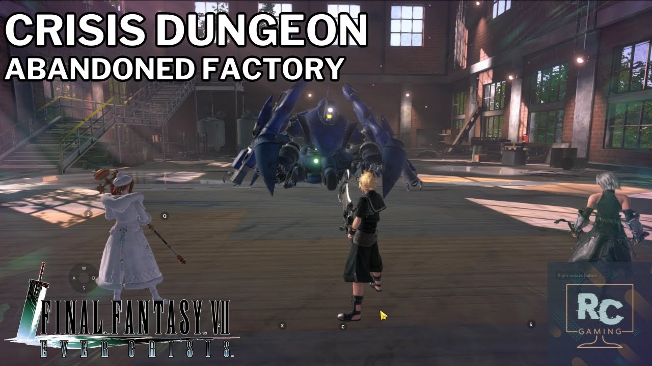 [FFVII: Ever Crisis] Crisis Dungeon - Abandoned Factory - YouTube