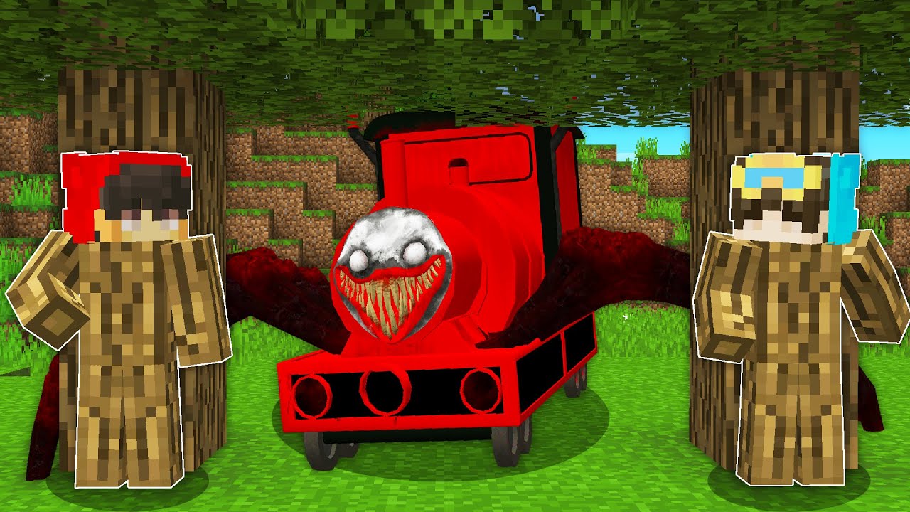 Cash and Nico hiding from Choo Choo Charles! - Minecraft Video Like ...