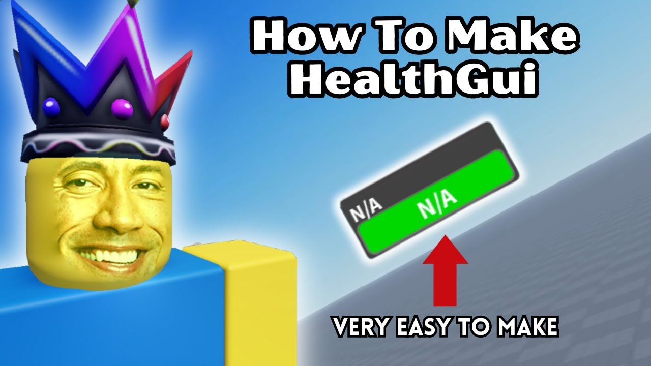 How To Make Custom Health Gui Part 1 | BloxNoobZ - YouTube
