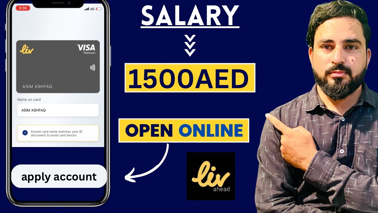 Open live bank account online |open low salary banking account in uae ...