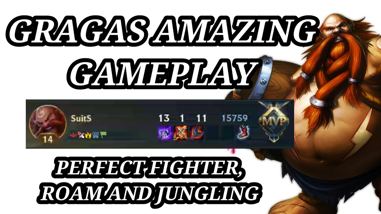 WILD RIFT GRAGAS AMAZING GAMEPLAY [TOP BR PLAYER] LOL MOBILE - YouTube