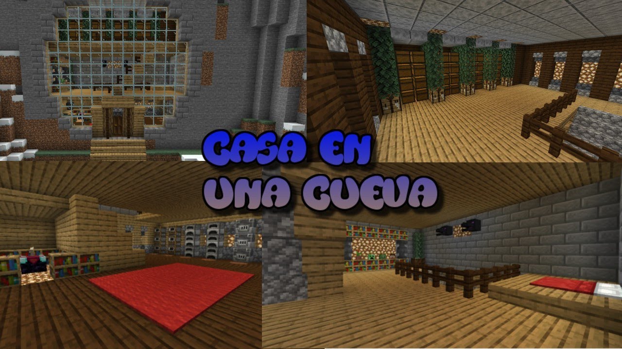 👉MINECRAFT CASA EN UNA CUEVA 🔥⏱ - YouTube