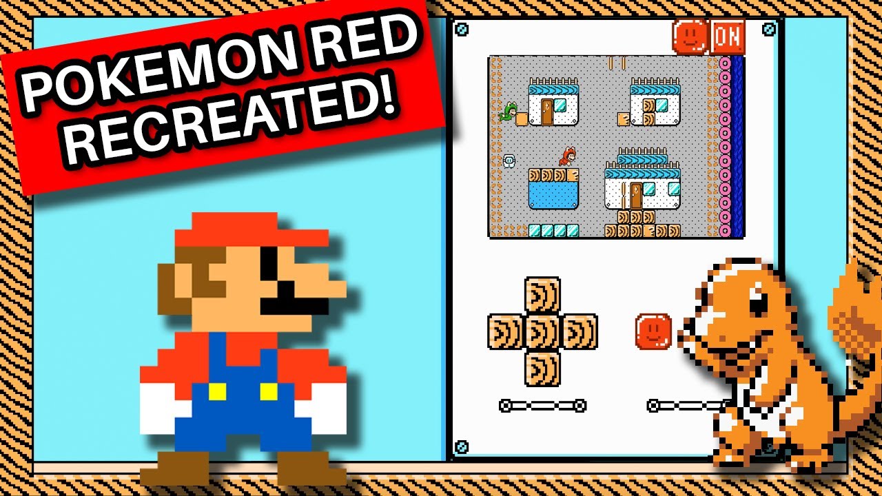 An Incredible Recreation of Pokemon Red in Super Mario Maker 2 - YouTube